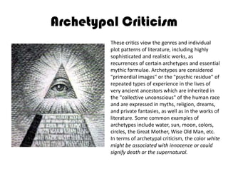 Literary theory 101 with notes | PPT