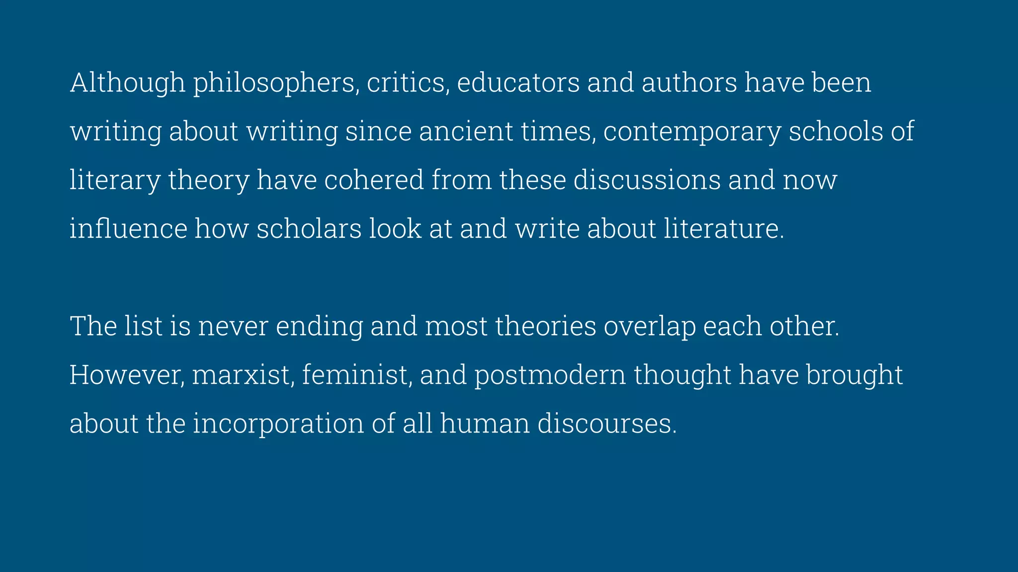 Literary theory and criticism | PDF