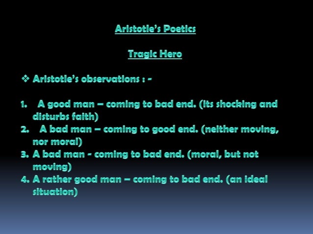 Literary theory and criticism tragic hero | PPT