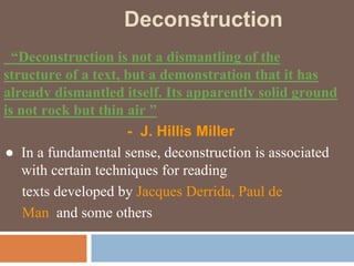 Literary theory and criticism 2 | PPT