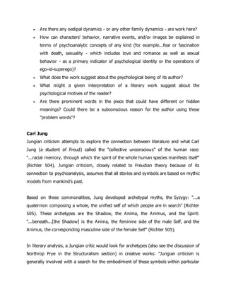 Literary theory and schools of criticism | DOCX