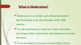 Modernism and Terry Eagleton | PPTX