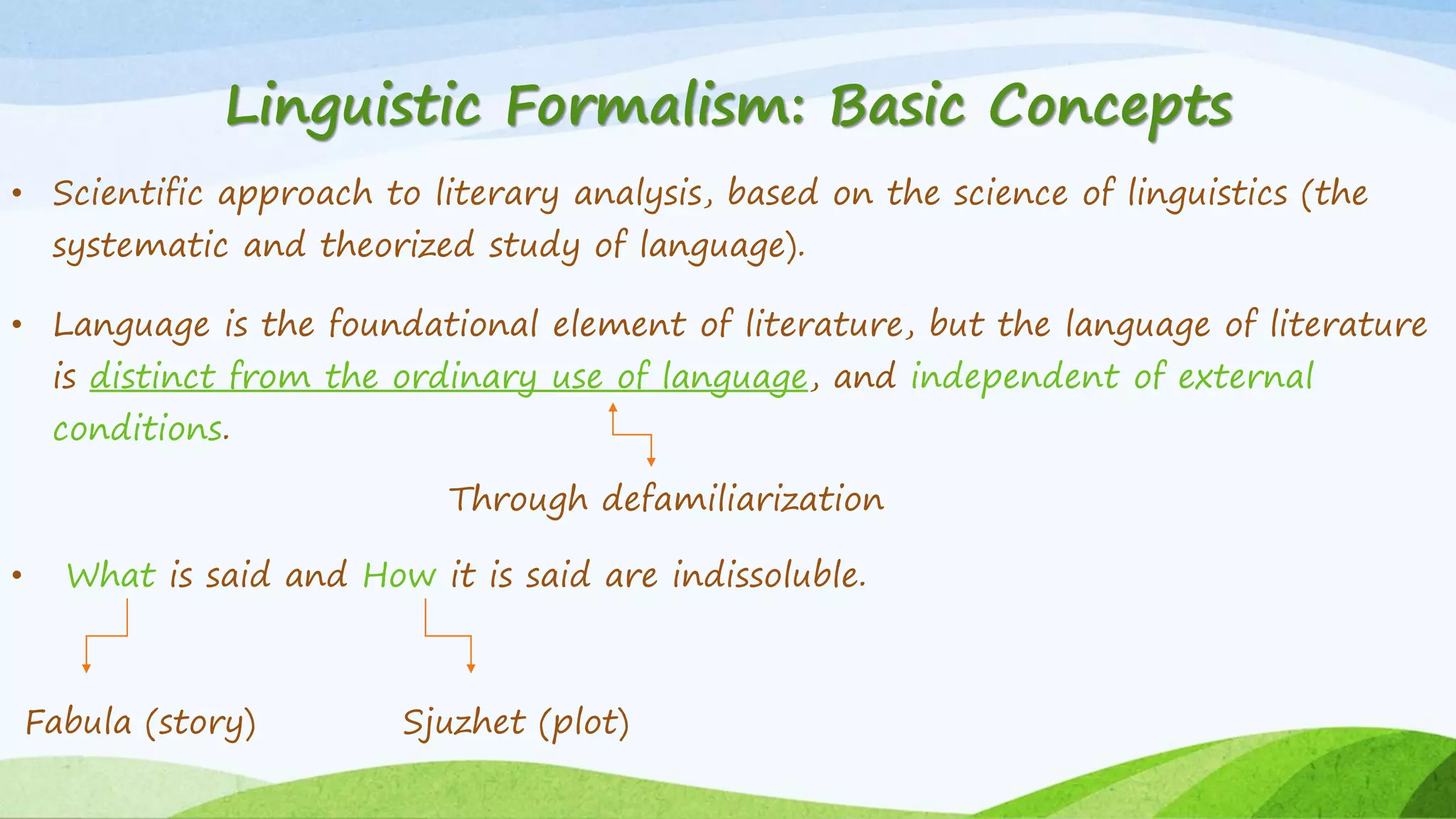 Literary theory & criticism pt. 1: Formalism | PDF