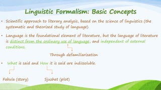 Literary theory & criticism pt. 1: Formalism | PDF