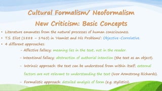 Literary theory & criticism pt. 1: Formalism | PDF