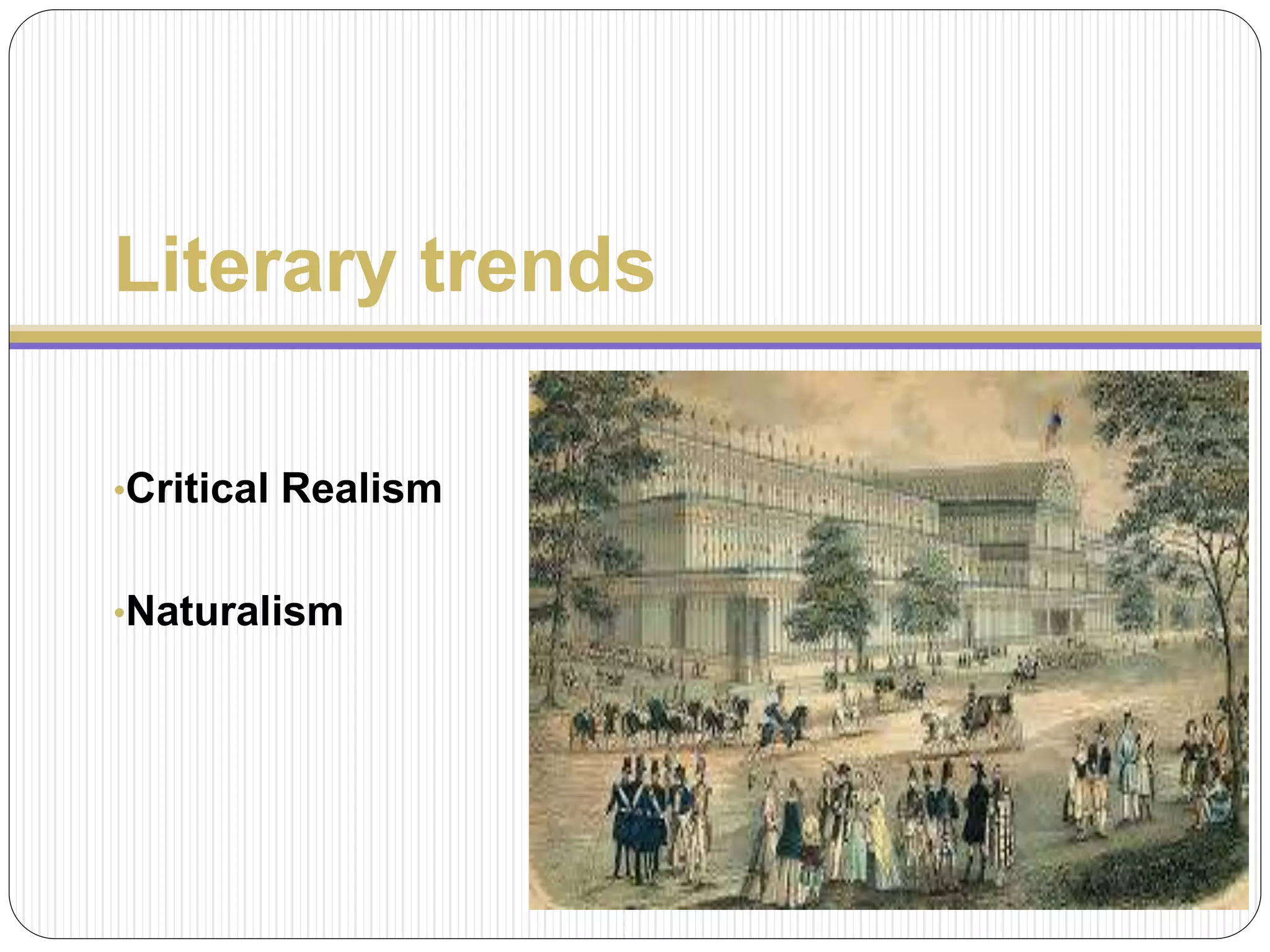 Literary trends of victorian period | PPTX | Books and Literature