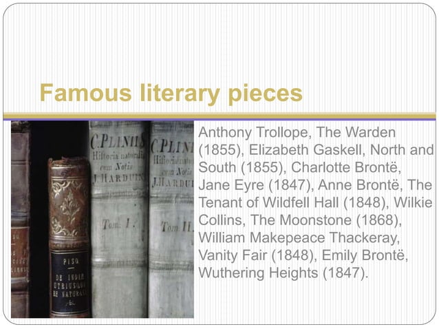 Literary trends of victorian period | PPTX | Books and Literature