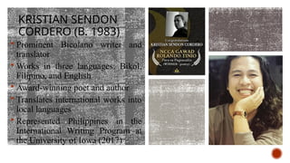 Literary Works in the Regions L3.pptx... | PPTX