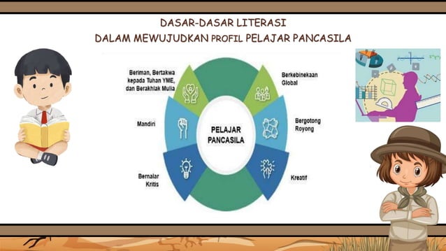 Literasi dalam Pembelajaran.pptx Implementasi Literasi untuk mewujudkan Profil Pelajar Pancasila ...