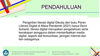 LITERASI DIGITAL DI ERA PERKEMBANGAN ZAMAN | PPTX