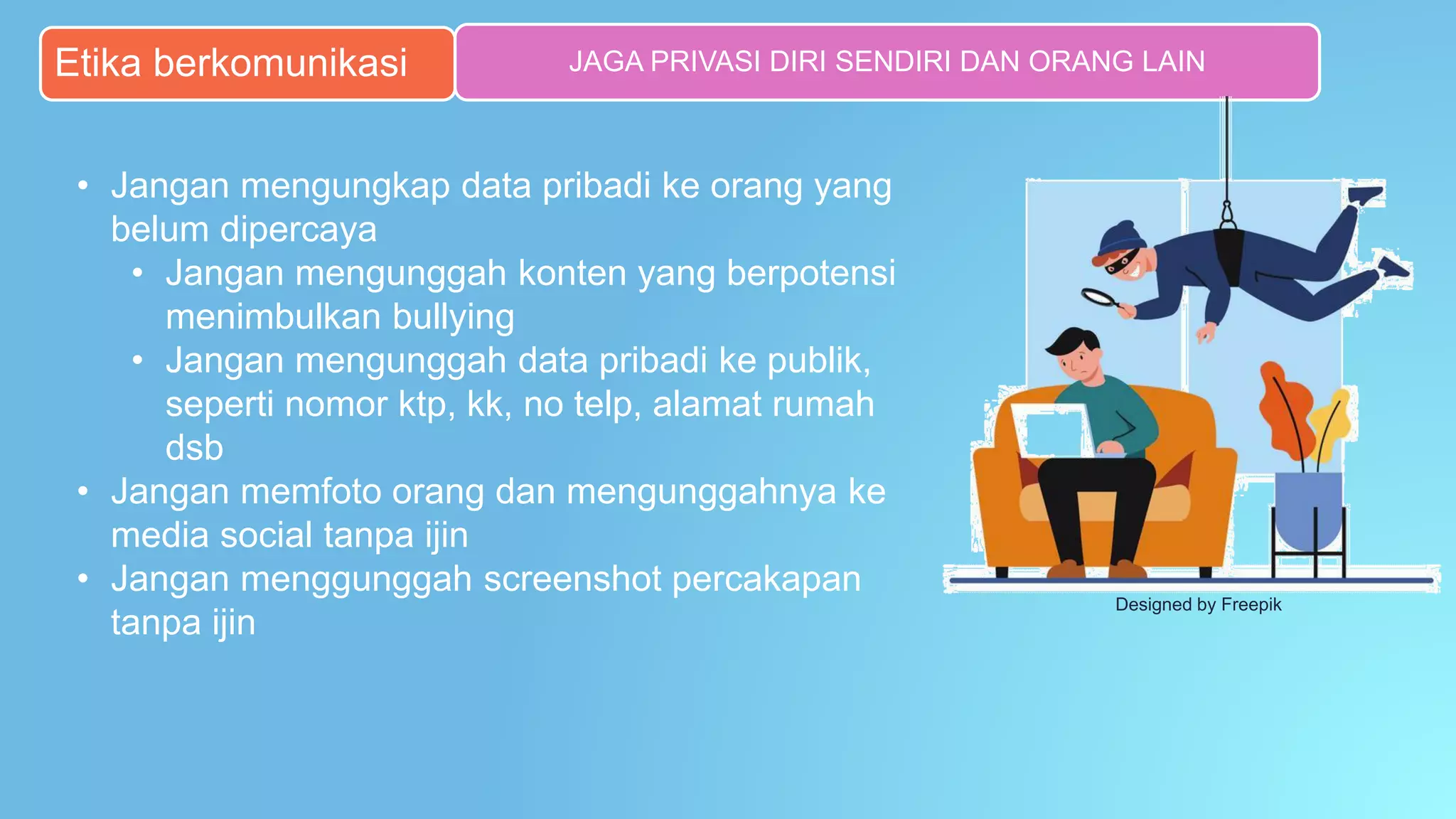 Literasi digital resika - etika dalam ruang digital | PDF