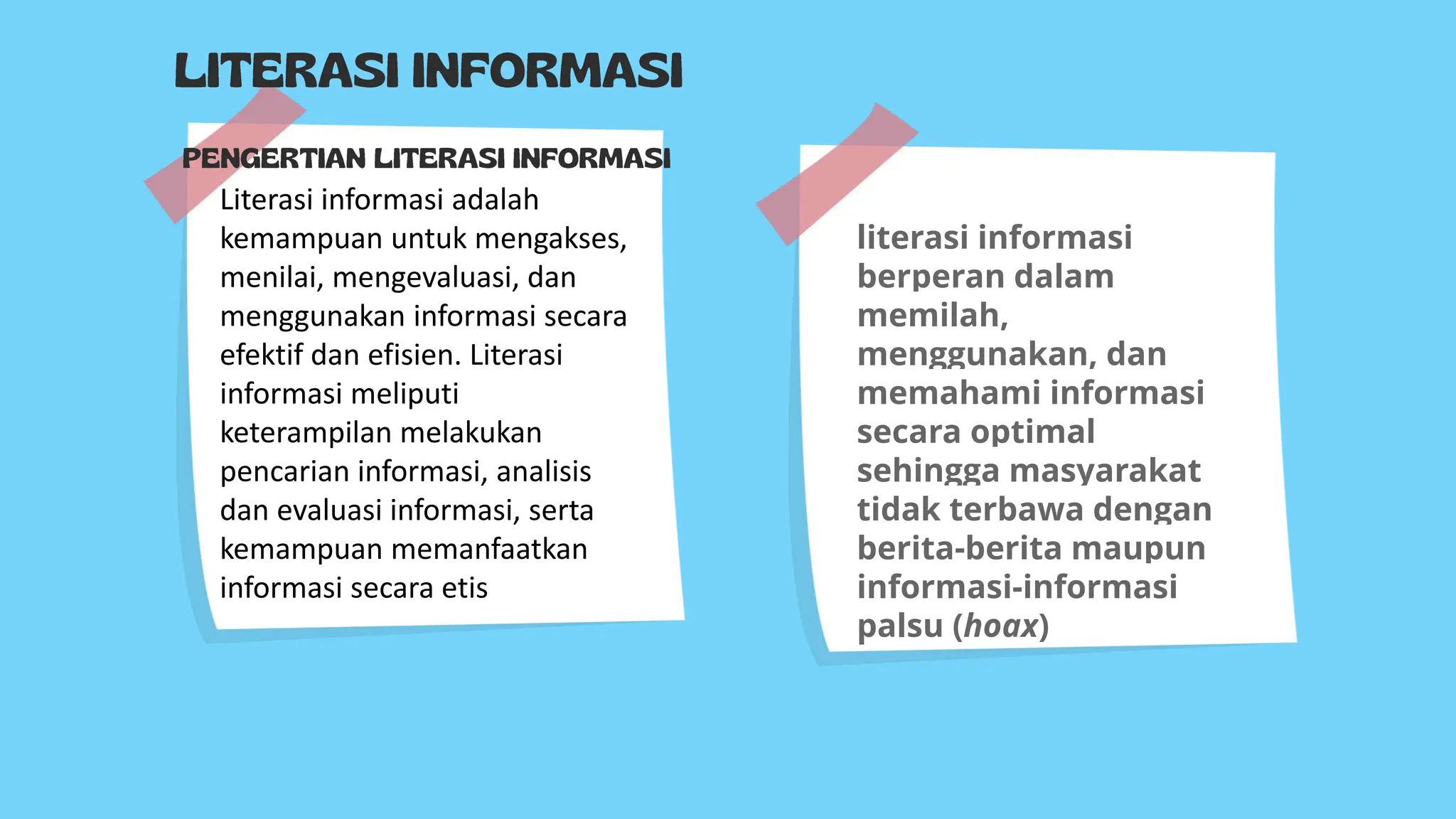 literasi informasi digital informatika kelas XI | PPTX