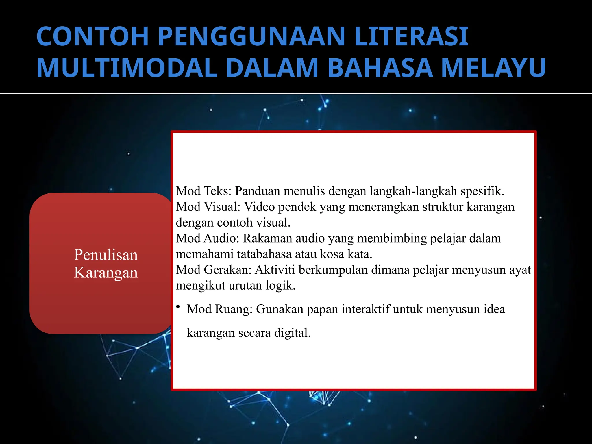 LITERASI MULTIMODAL BAHASA MELAYU PENGAJARAN DAN PEMBELAJARAN LITERASI ...
