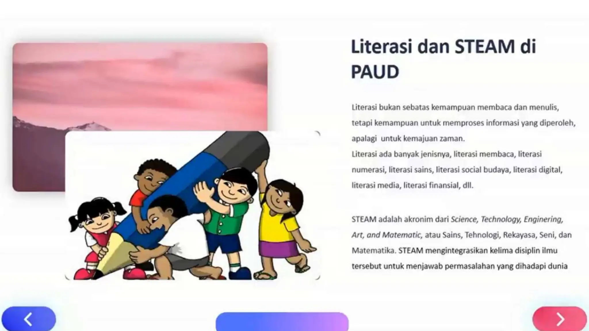 Literasi, Steam di Pendidikan Anak Usia Dini.pptx