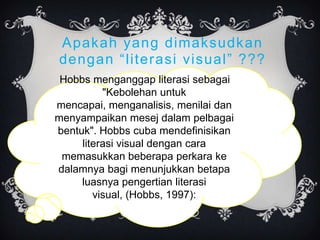 Literasi visual, pembelajaran dewasa, model ASSURE | PPT