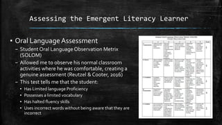 Literate environment analysis | PPT