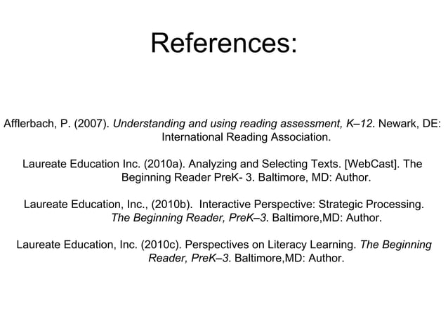 Literate environment analysis | PPT