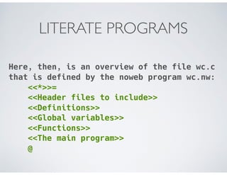 Literate Programming | PDF