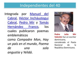 Literatura de la República Dominicana | PPTX