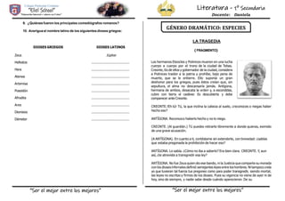 CURSO DE LITERATURA PRIMER GRADO DE SECUNDARIA | DOCX