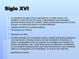 Literatura Del Barroco | PPT