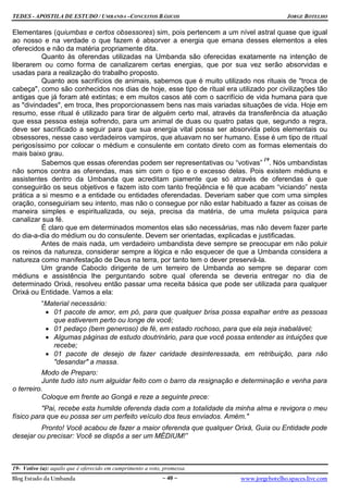 Apostila de Estudo de Umbanda Básico - TEDES | PDF