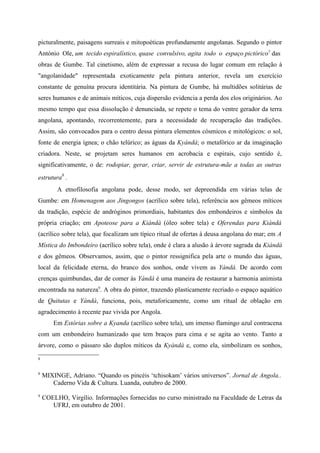 Literatura artes plasticas angola | PDF