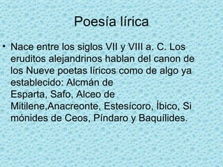 Literatura clásica griega | PPT