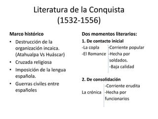 LITERATURA DE LA CONQUISTA Y EMANCIPACIÓN (1).pptx