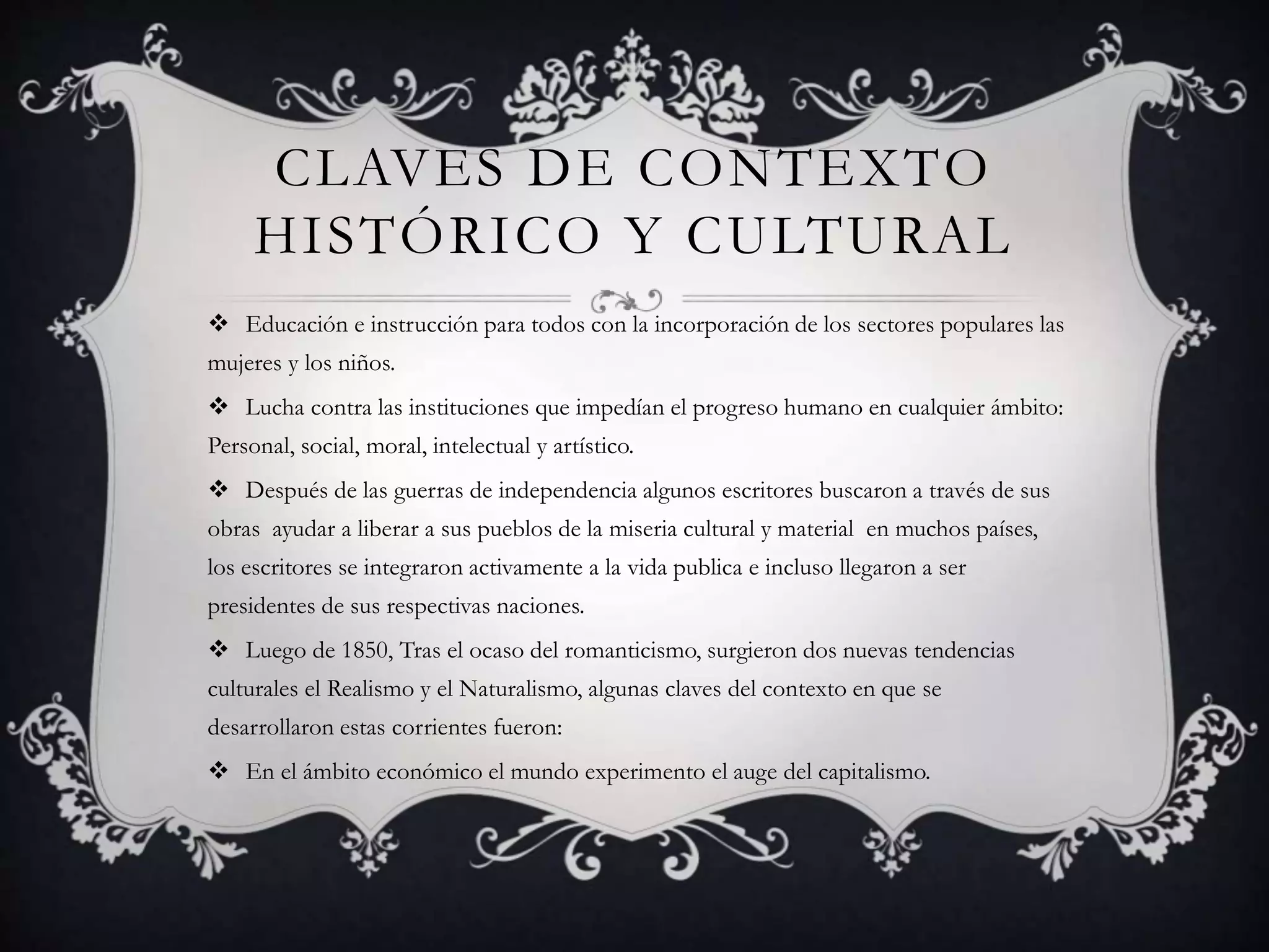 Literatura del romanticismo,realismo y naturalismo | PPTX