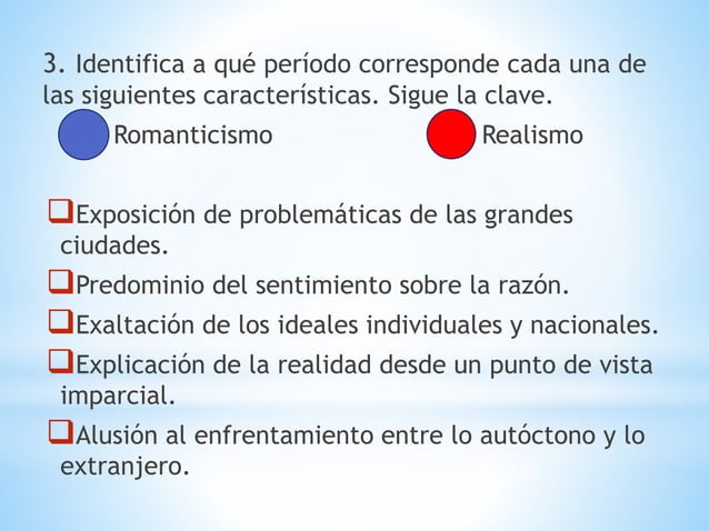 Literatura del romanticismo realismo y naturalismo | PPT