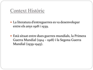 Literatura d'entreguerres - Josep pla | PPTX