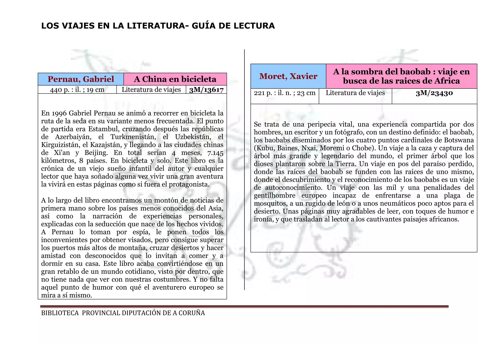Literatura de viajes- Guía de lectura | PDF | South America Travel ...