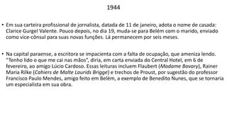 Clarice Lispector e Oswaldo de Andrade | PPTX