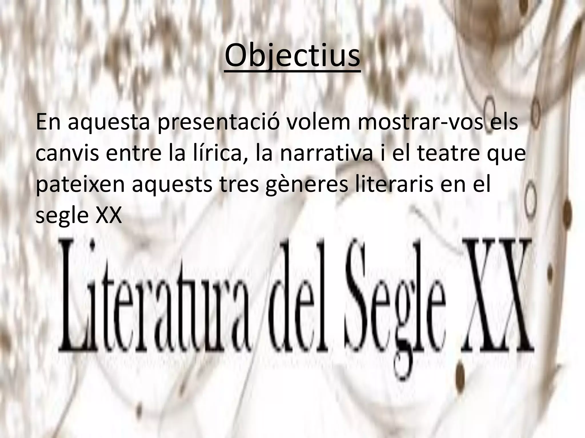 Literatura segle XX | PDF