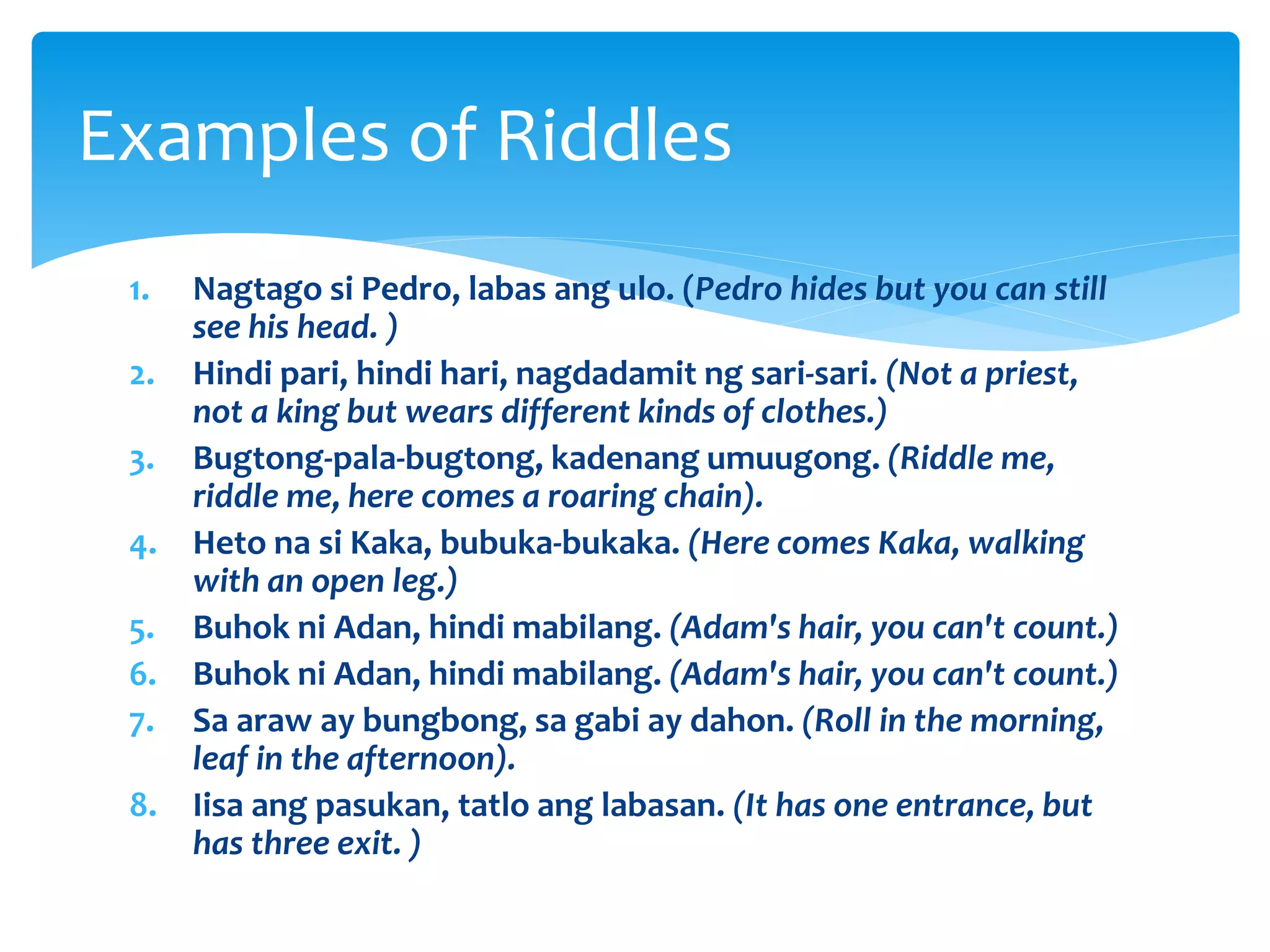 Philippine Literature and Texts (Pre-colonial Times and Spanish ...