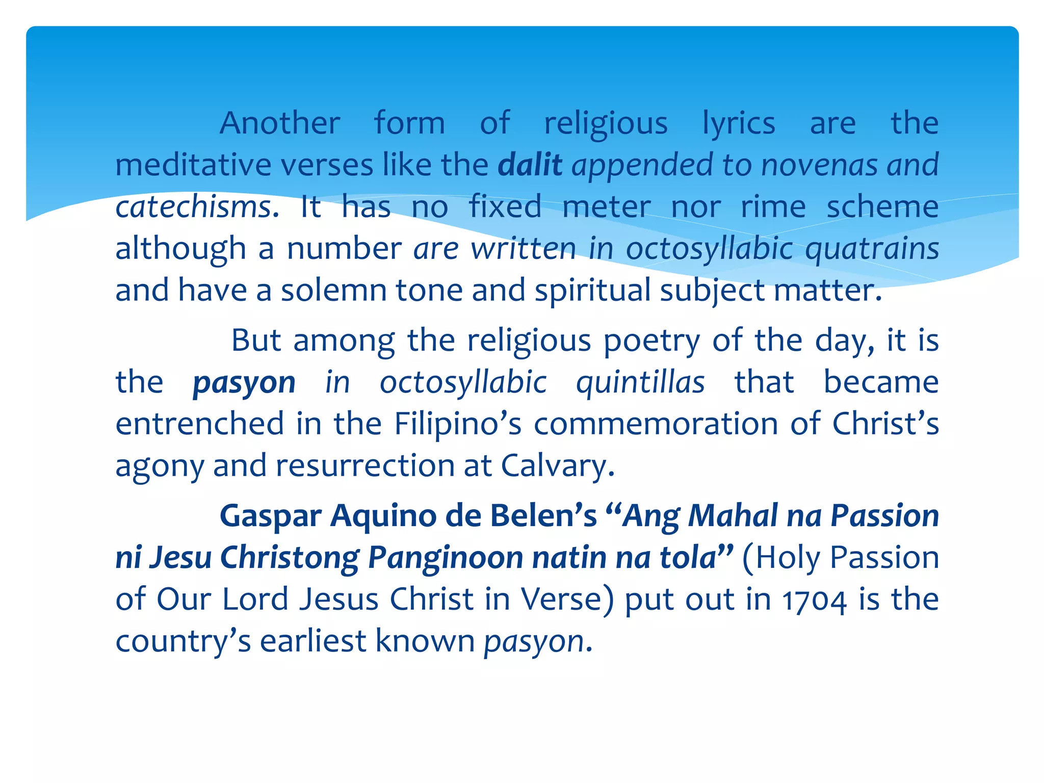 Philippine Literature and Texts (Pre-colonial Times and Spanish ...