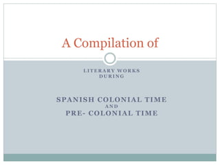 Spanish Colonial Text | PPTX