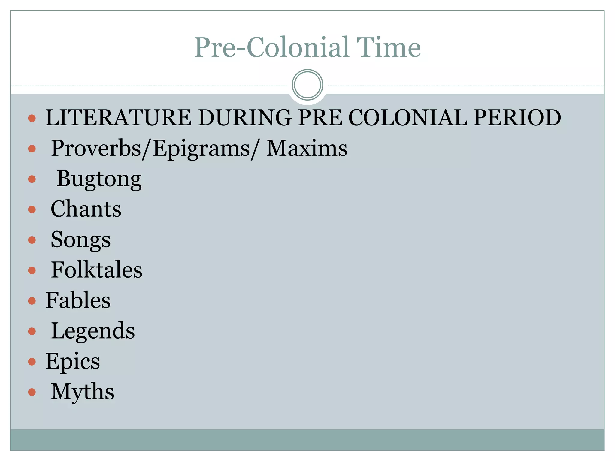Spanish Colonial Text and Pre-Colonial Text | PPTX