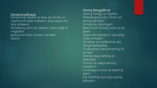 compilation of pre hispanic and hispanic texts | PPTX