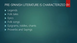 compilation of pre hispanic and hispanic texts | PPTX