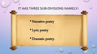 (Parts of Literature) | PPTX
