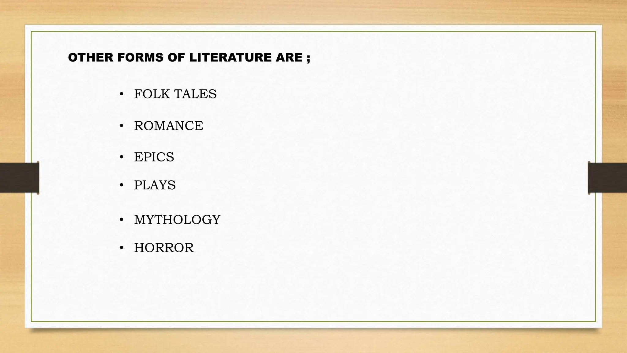 What is literature? What are the types of literature? | PPTX