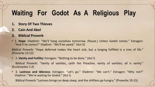 A comprehensive presentation on Samuel Becketts waiting for godot | PPTX