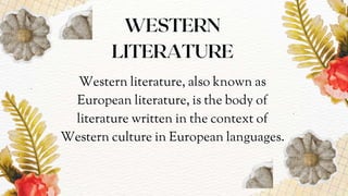 Literature powerpoint presentation ppt doc | PPTX