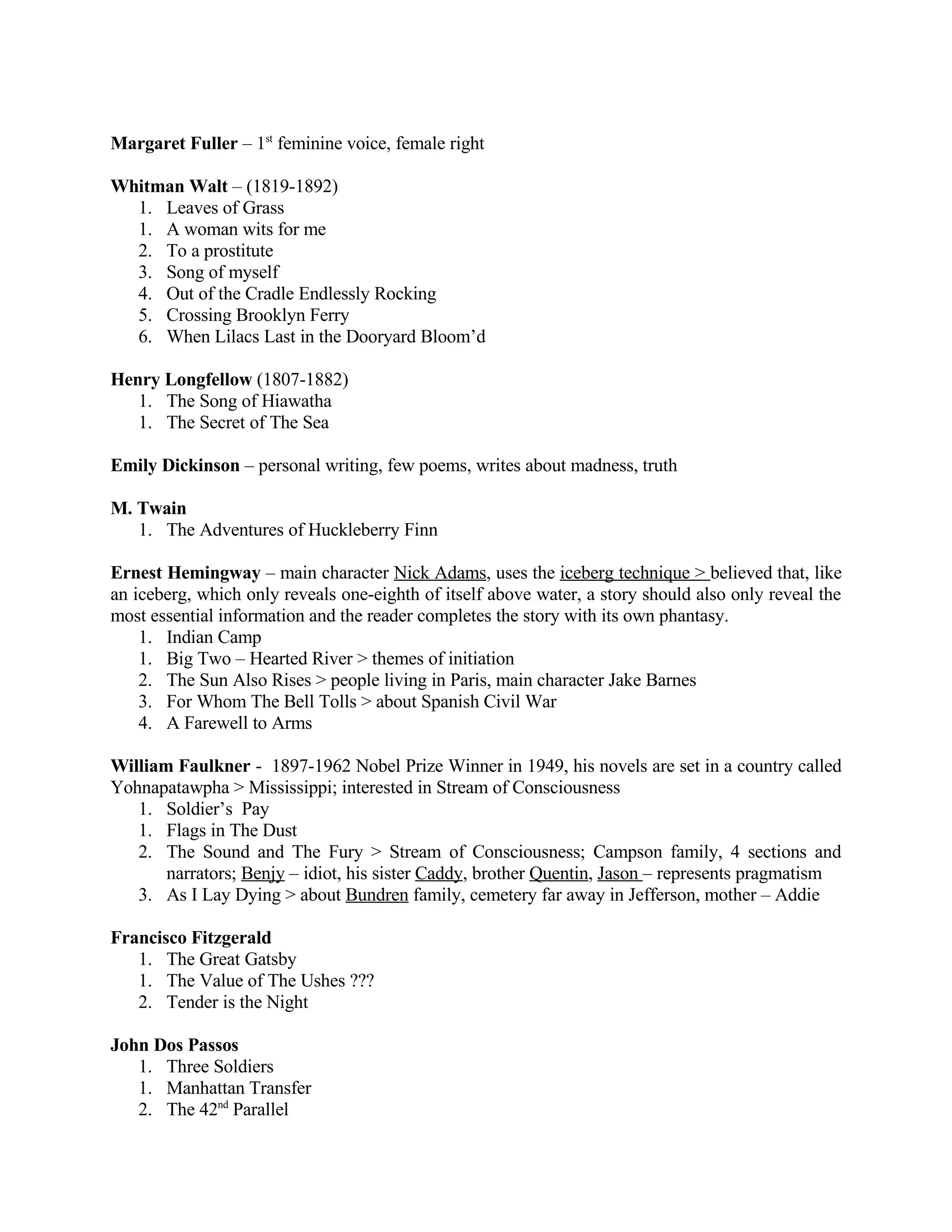 Literature American | PDF