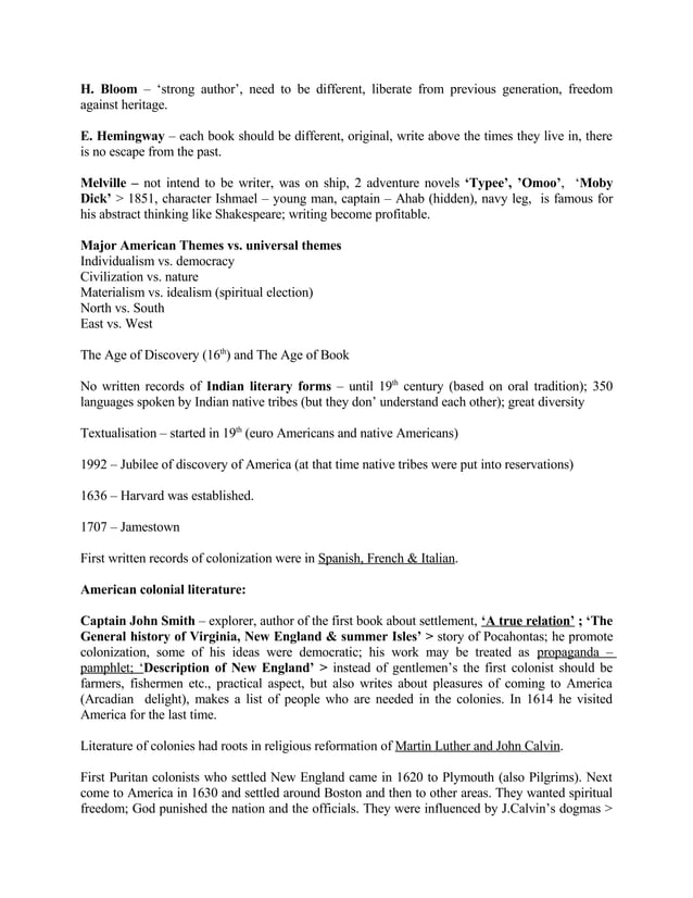 Literature American | PDF