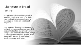 Literature - its Essence and Significance PDF.pdf
