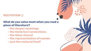 Literature - Introduction to Literary Theories (Historical-Biographical ...