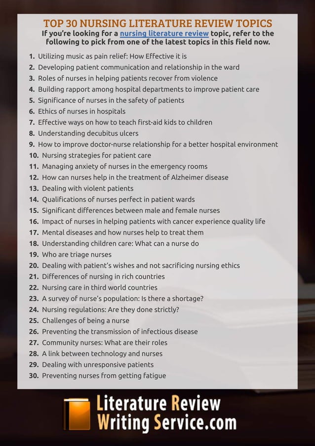 200+ Free Literature Review Topics Your Professor Will Love in 2019 | PDF